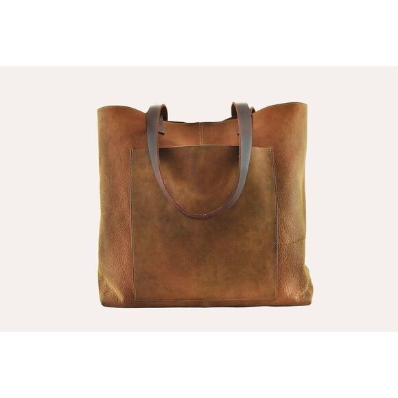 Kiko | Bags | Nwtkiko Brown Leather Suede Pch Tote Laptop Purse ...